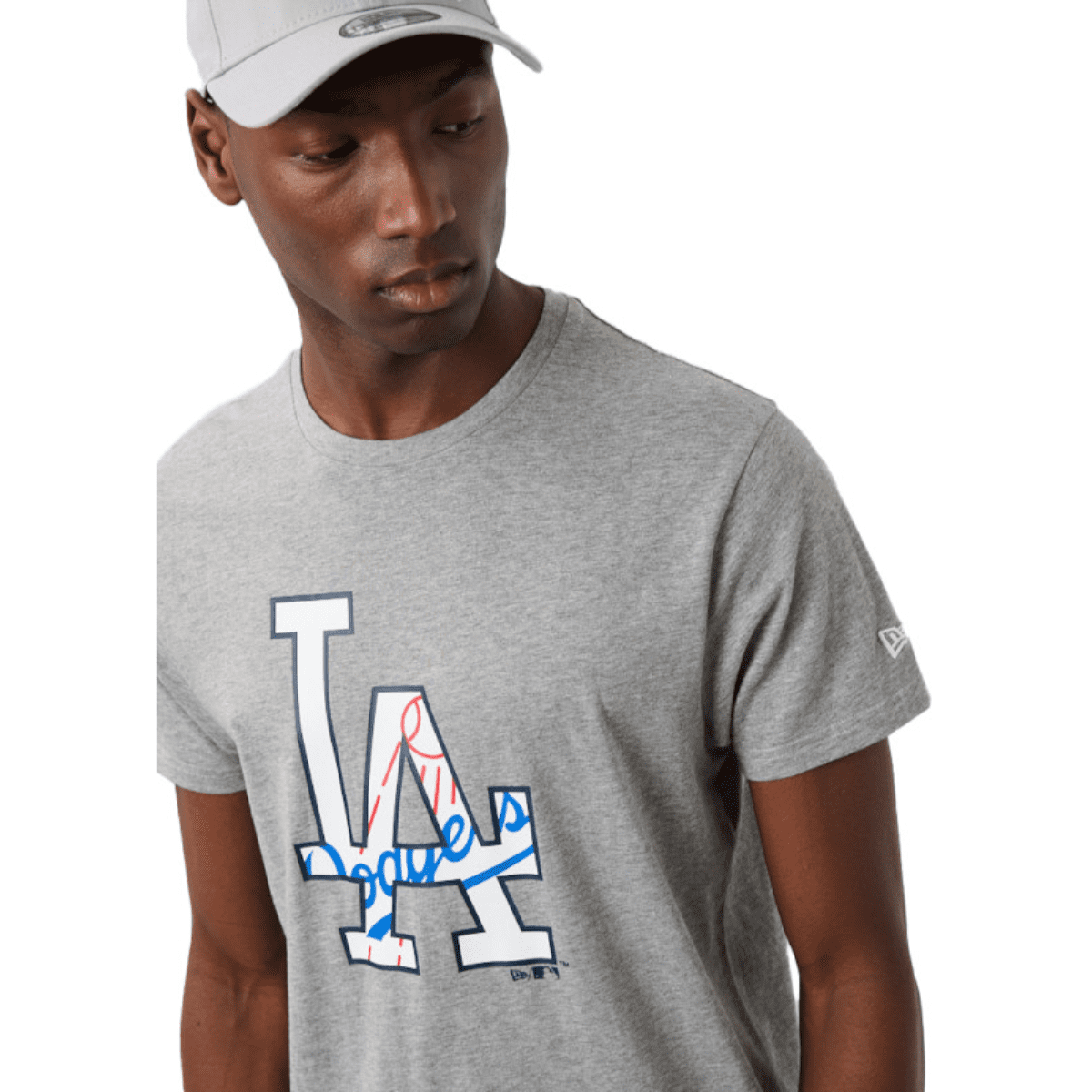 Camiseta Los Angeles Dodgers MLB New Era Gris Hombre New Era