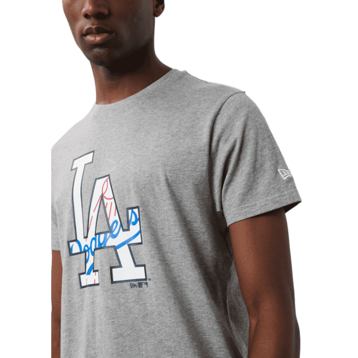 Camiseta Los Angeles Dodgers MLB New Era Gris Hombre New Era